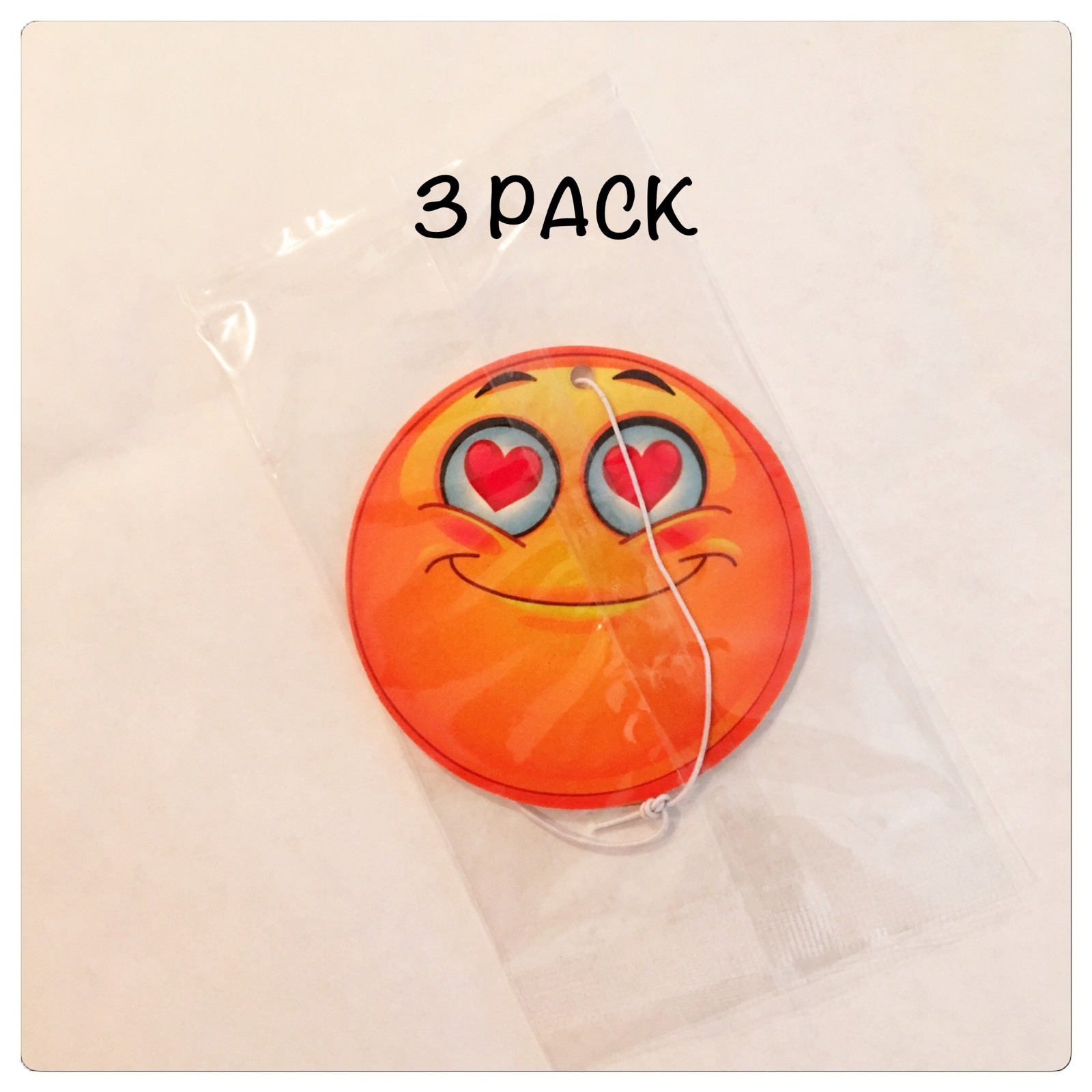 Air Freshener Emoji Emoticon Happy Love Smiling Fragrance Peachy Fruity ...