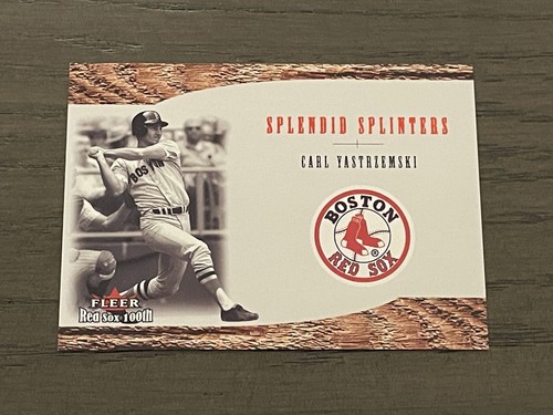 2001 Fleer Red Sox 100th Splendid Splinters Carl Yastrzemski #SS4 Red ...