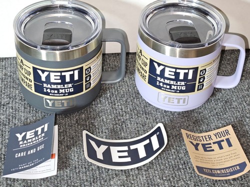 YETI Set of 2 Stainless Steel Insulated Mug coffee/ cold drinks ...