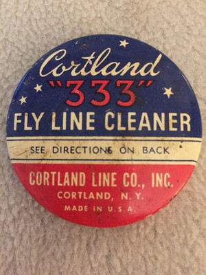 VINTAGE CORTLAND "333" FLY LINE CLEANER Tin Made In USA | eBay