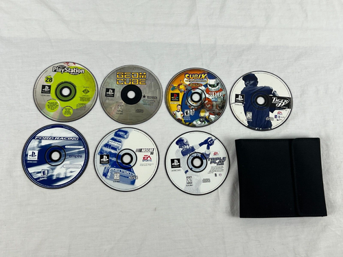 PlayStation 1 PS1 video game lot of 7 disc only Geom Cube Cubix Ford ...