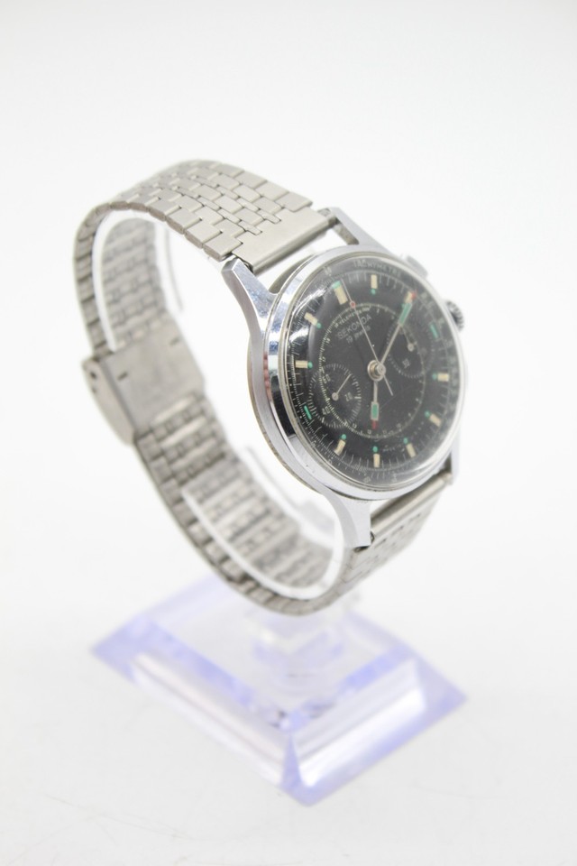 F Vintage Gents Sekonda Chronograph 19 Jewel Manual Wind Wristwatch ...