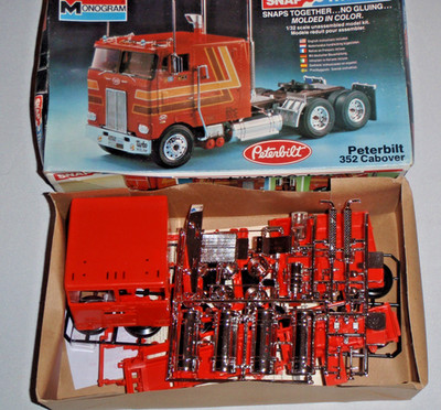 1981 Monogram Peterbilt 352 Conventional 1/32 Semi Truck Model Kit Snap Tite | eBay