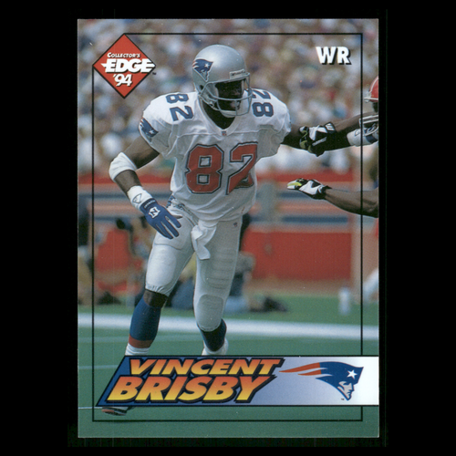Vincent Brisby #125 1994 Collectors Edge New England Patriots Football ...