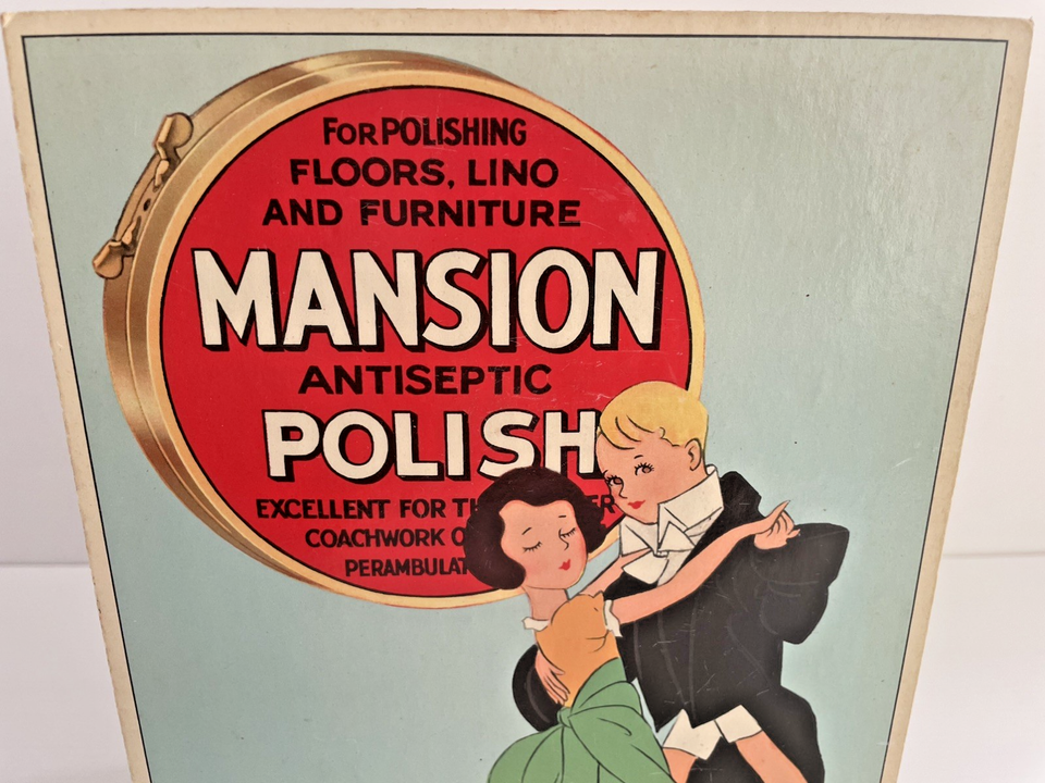 Original Vintage 1930's Mansion Polish Stand-Up Cardboard Advertisement ...
