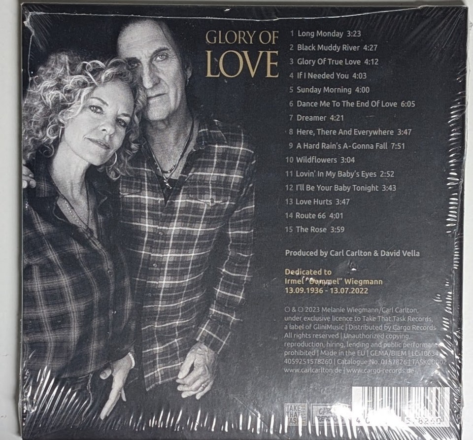 Melanie Wiegmann & Carl Carlton – Glory of Love (2023 CD) NEW Sealed ...
