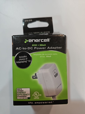 Enercell AC to DC Power Adapter 6V DC 300mA 273-313 | eBay