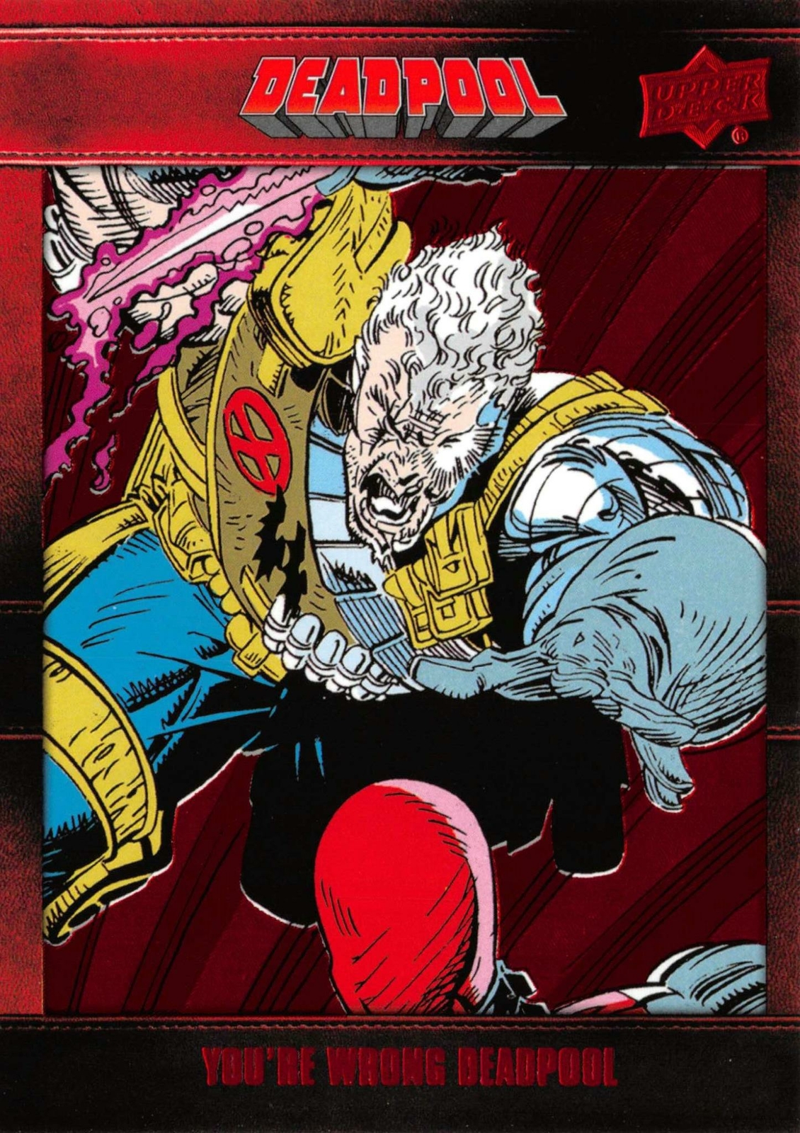 Deadpool Marvel 2018 (Upper Deck) BASE Trading Card #100 / YOU'VE WRONG ...