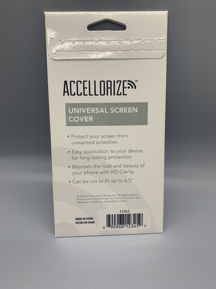 Universal Cell Phone Screen Cover Accelorize New Unopened | eBay