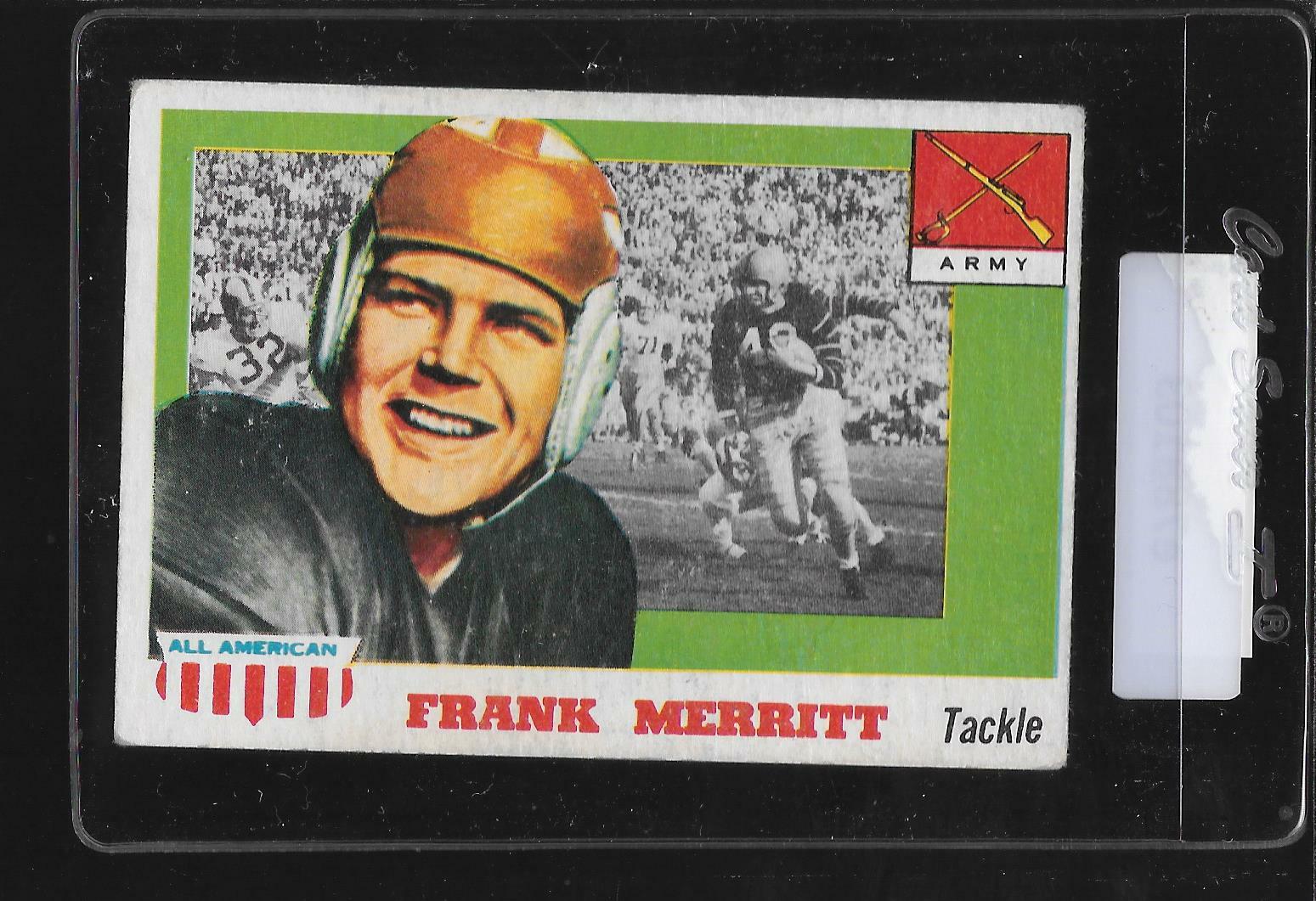 1955 Topps All American Football #55 FRANK MERRITT SP Army 13291 | eBay