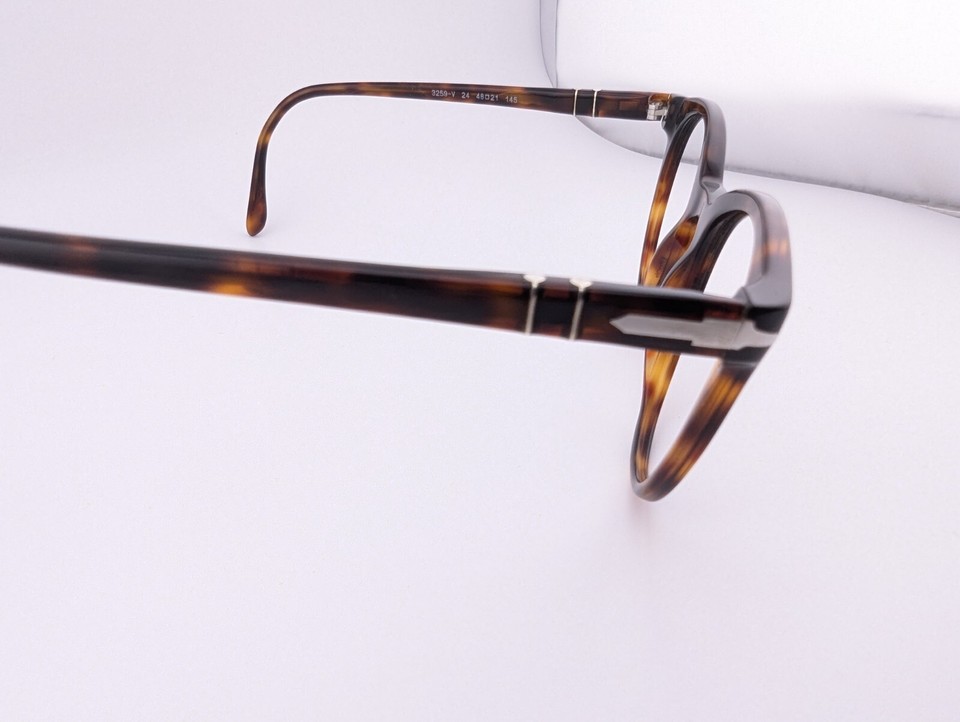 Persol Eyeglasses, Frames Only, 3259-V 24 Brown, 48-21-145, Plastic ...