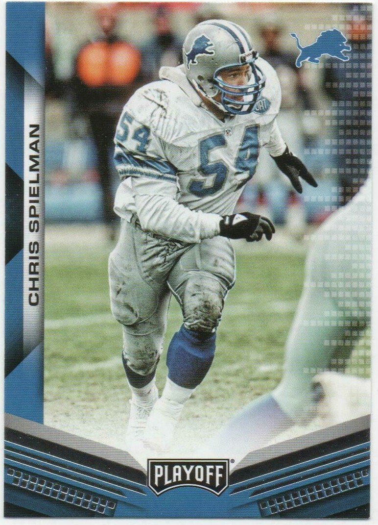 Chris Spielman 2019 PANINI PLAYOFF FOOTBALL Base #138 Lions | eBay