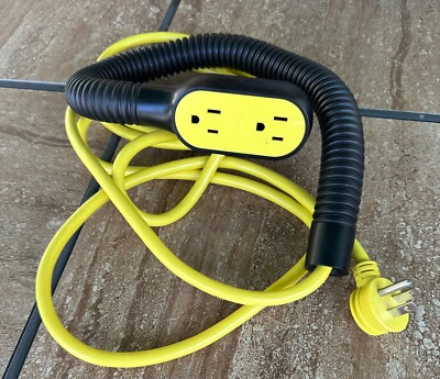 Quirky Prop Power Pro Wrap Around 9-Foot Extension Cord Black 3 Plugs ...