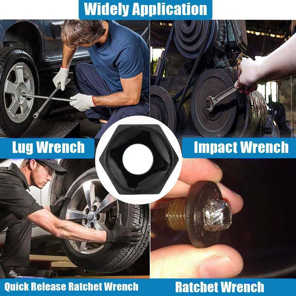 Impact Bolt Extractor Set Nut Remover Set Stripped Extraction Socket ...