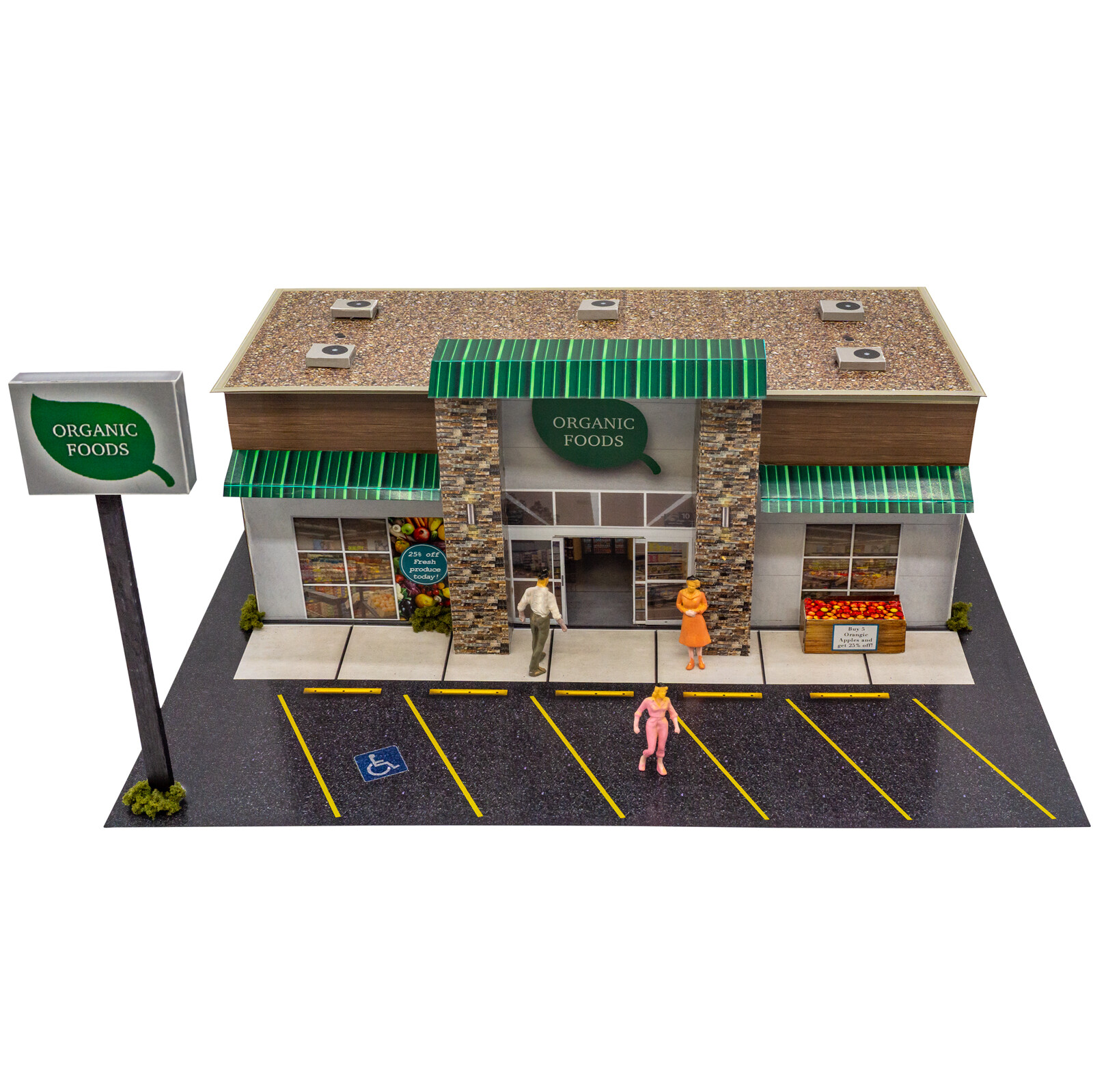 1/48 Scale Organic Foods Grocery Diorama Building Kit Fits Lionel ...