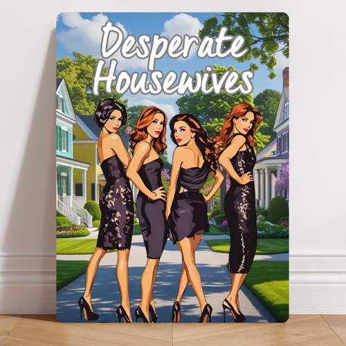 Desperate Housewives Poster Art TV Show Metal Sign Wall Decor | eBay UK