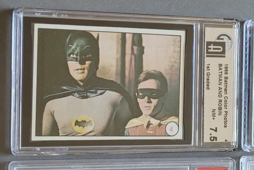 1966 Topps Batman Color BATMAN & ROBIN #4 GAI 7.5 NM+ Near Mint + Bat ...
