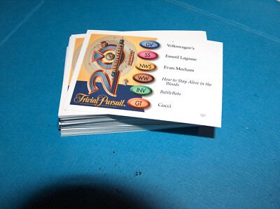 Trivial Pursuit 20th anniversary edition 200 trivia cards - 1200 ...