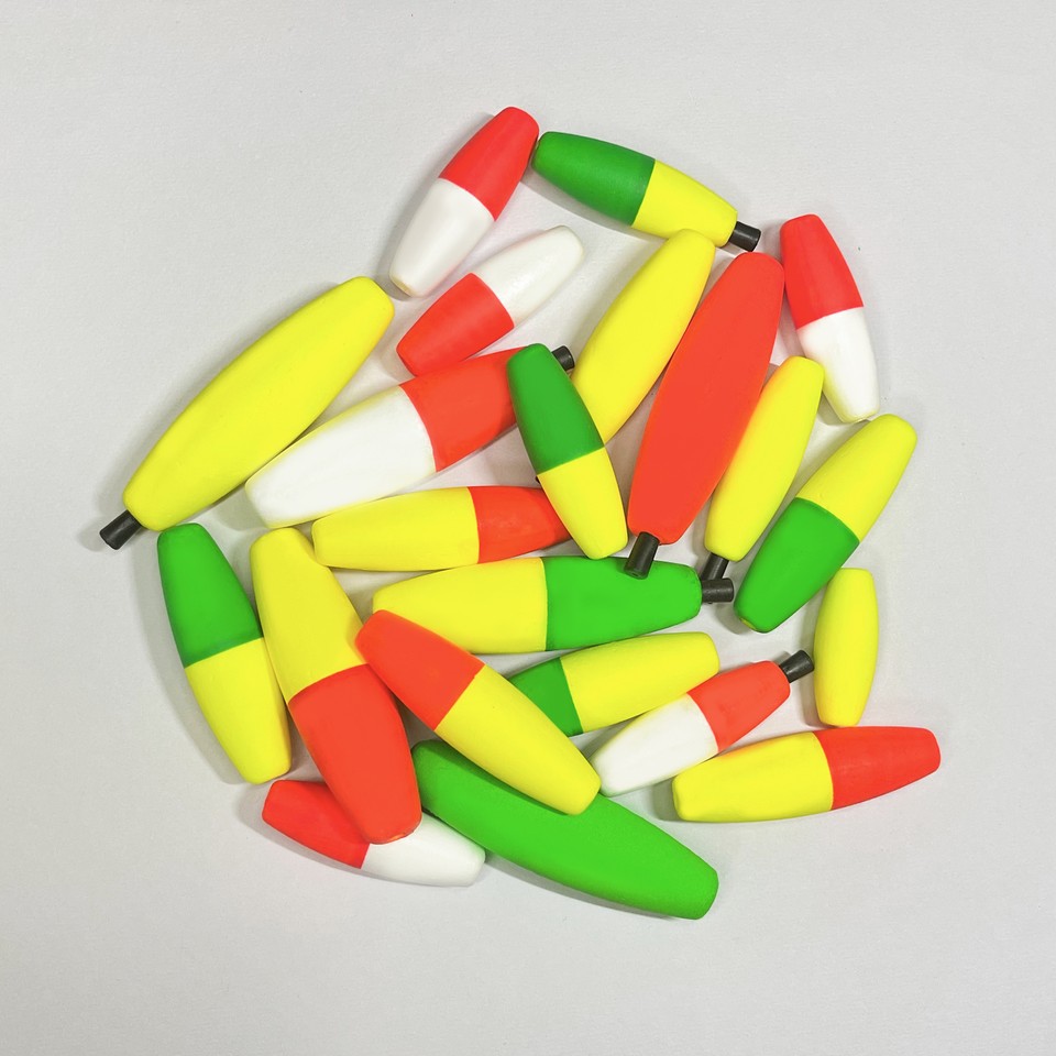 10/30pcs Fishing Peg Float Foam Cigar Slip Bobbers Catfish Fishing ...