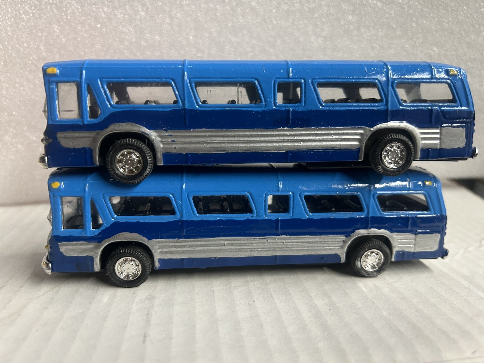 Fishbowl Bus Toy Replica 1/87 Scale Custom Painted Lot Of 2 | eBay