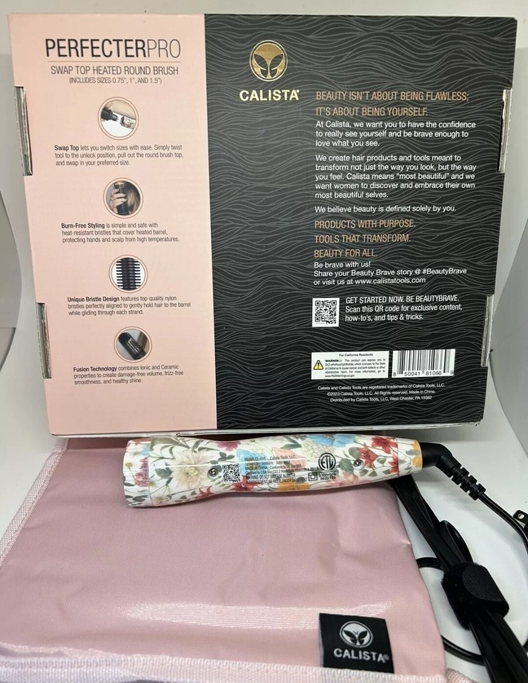 Calista Perfecter Pro Swap Top Heated Round Brush Style .75" 1" 1.5 ...
