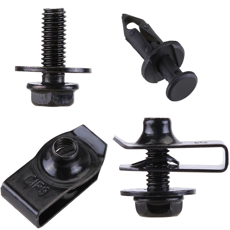 35 Body Bolts & U-nut Clips-M6 Engine Under Cover Splash Shield Guard ...