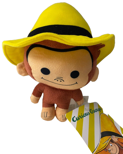 Curious George Monkey Plush Toy in Yellow Hat 7 inch New with tag | eBay