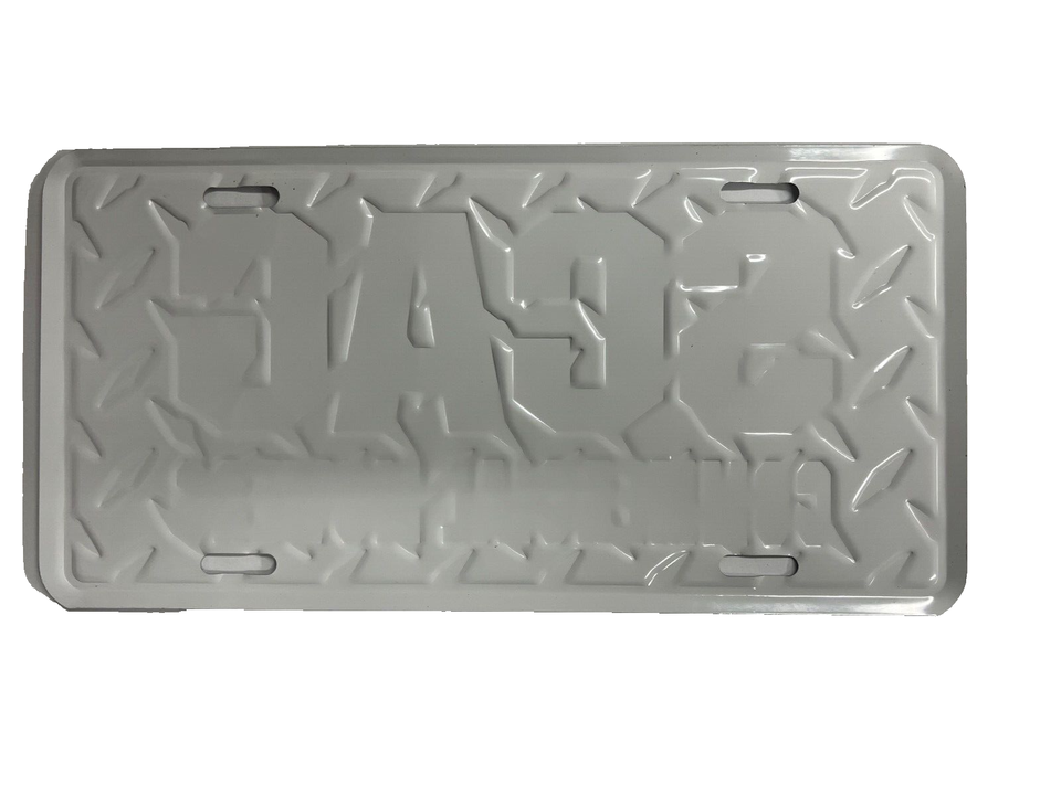 Black Diamond License Plate Tag with Orange SCAG COMMERCIAL MOWERS logo ...