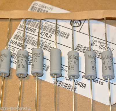 47R 5W 5% Wirewound Resistors 47 Ohms WA8505-47RJI WELWYN [QTY=10pcs ...