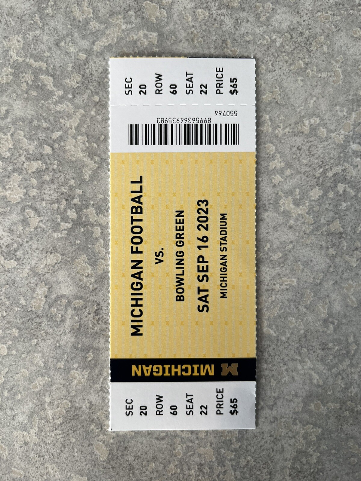 Sherrone Moore Head Coach Debut/First Win Michigan Football Ticket Stub ...
