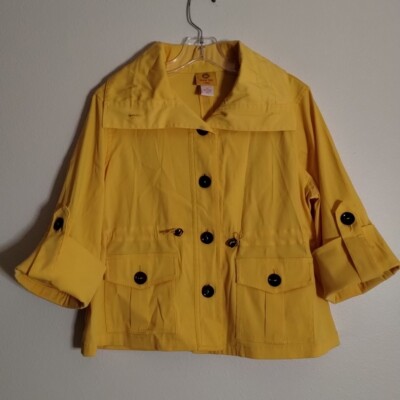 Ruby Rd. Women's Size 10P 3/4 Sleeve Short Yellow Jacket | eBay