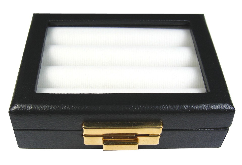 HIGH GRADE TOP GLASS JEWELRY GEMSTONE GEM DISPLAY BOX SHOW CASE 7.5x10 ...