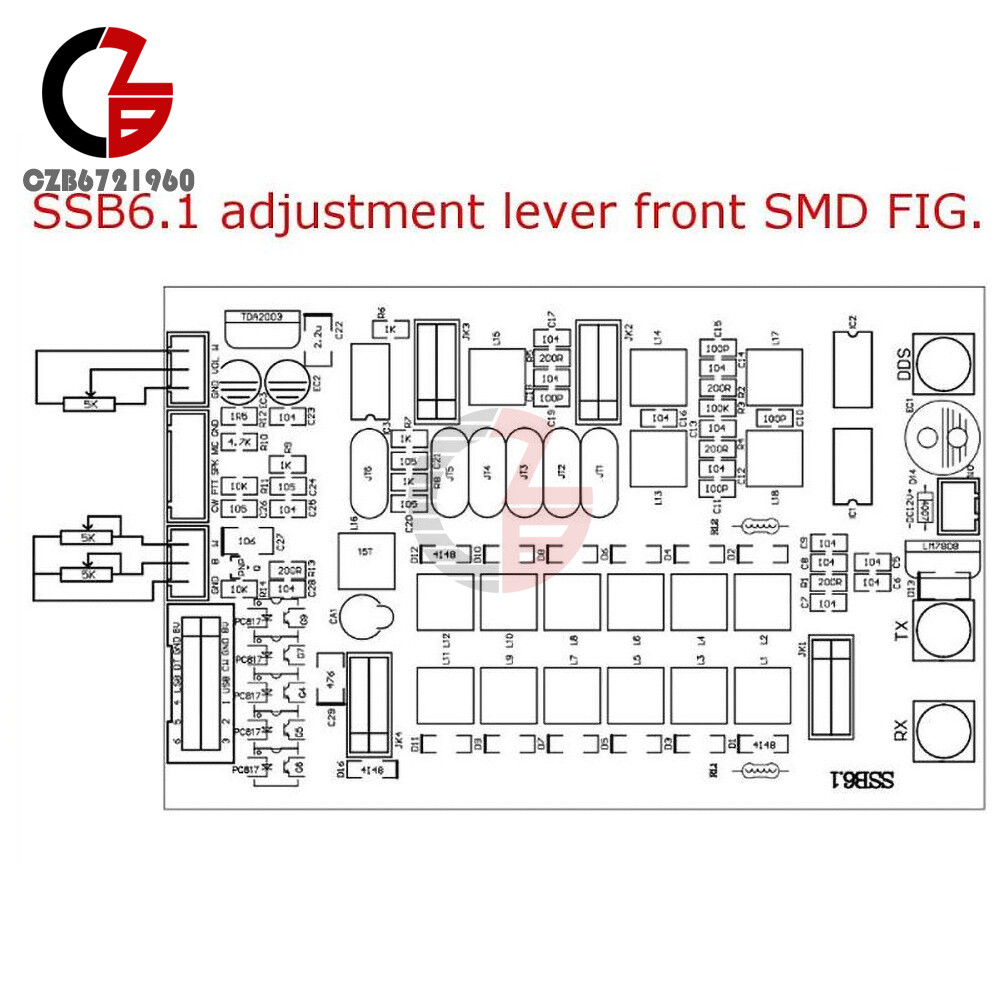 6-band HF SSB Shortwave Radio Shortwave Radio Transceiver Board DIY ...