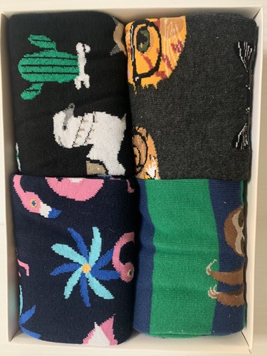 Zmart Men’s Socks Gift Series Cotton Happypopsox Company New 8-12 4 ...