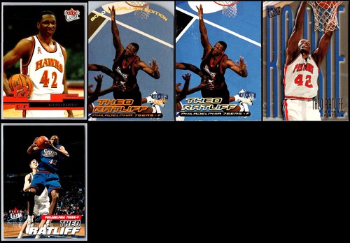 Ultra Theo Ratliff (5) Card Lot - RARE TREASURE | eBay