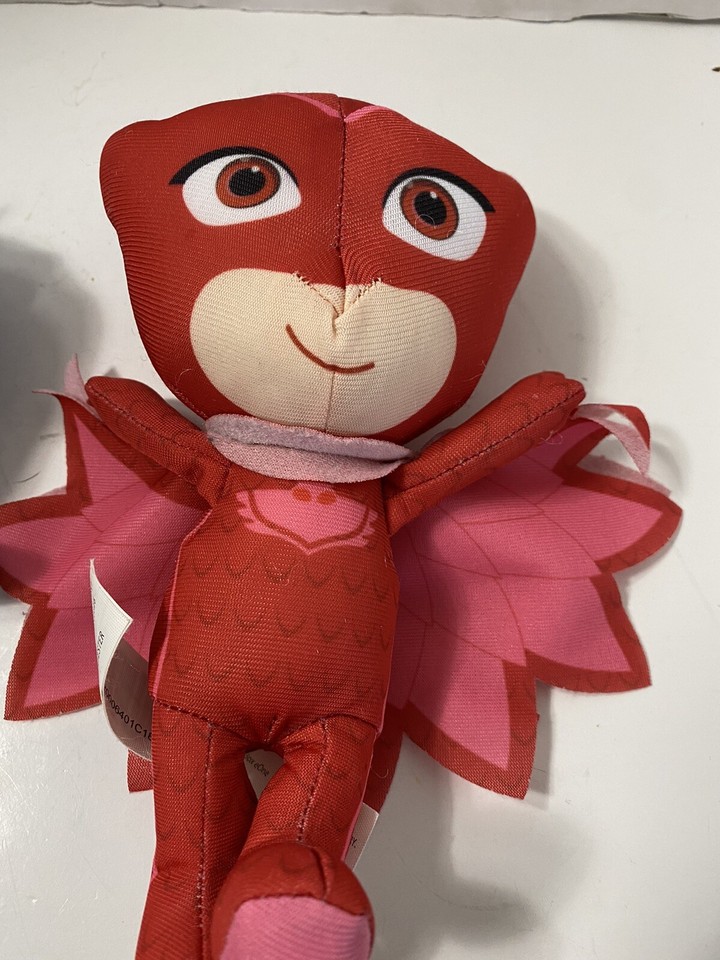 PJ Masks Owlette Red Plush And Cat boy Blue Stuffed Toy 7” By Just Play ...