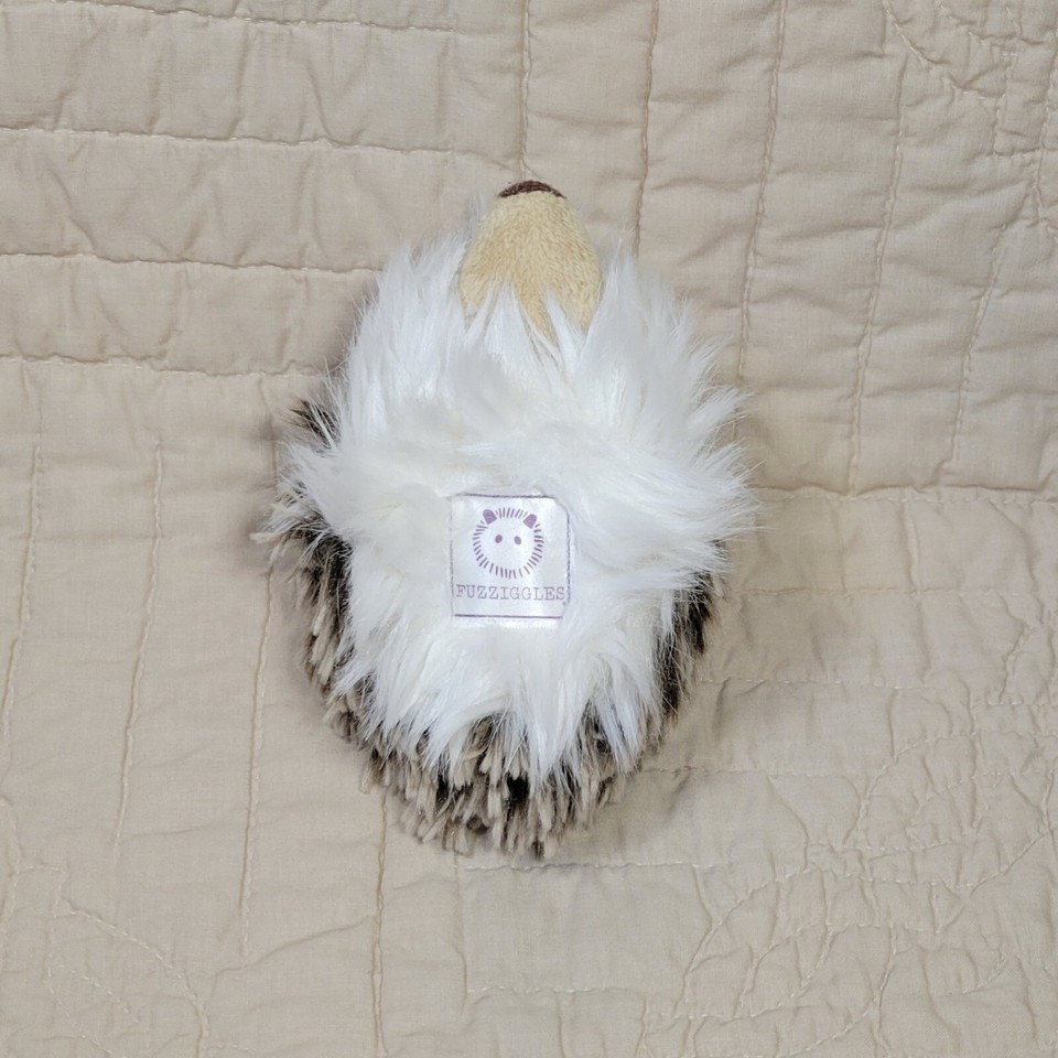 Fuzziggles Hedgehog Plush 6" Brown White Fuzzy Furry Small Forest ...