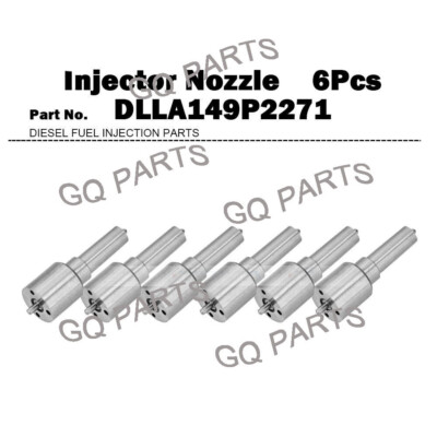 DLLA149P2271 6x Fuel Injector Nozzle for Komatsu SAA6D114E 0445120305 ...