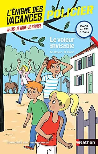 L'énigme des vacances du cp au ce1 - Le voleur invisible by Colin ...