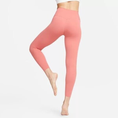 $100 Nike Zenvy High Waisted 7/8 Leggings Adobe Yoga Pants Women DQ6015 ...