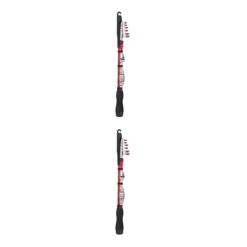 2 Pack Aluminum Telescoping Pole Telescopic Fishing Collapsible Rod | eBay