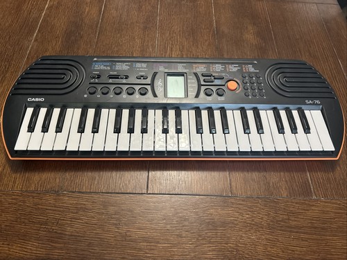 CASIO Mini Keyboard 44 key Black & Orange Electronic Keyboard SA-76 | eBay