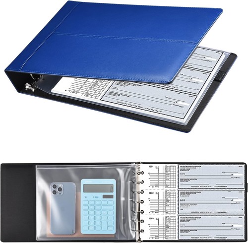 7 Ring Executive Business Check Binder 600 Checks Capcity for 9" x 13 ...