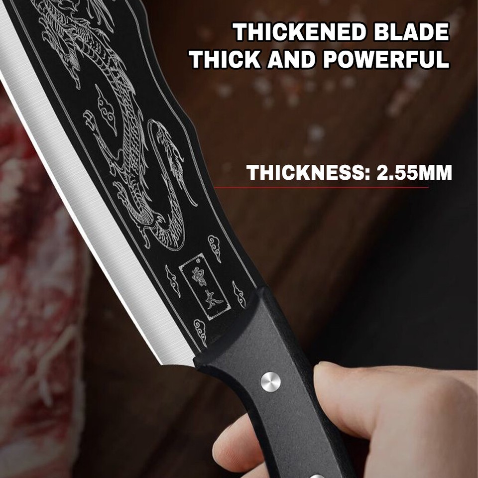 Handmade Forged Kitchen Chef Butcher Knife Bone Meat Cleaver Cut ...