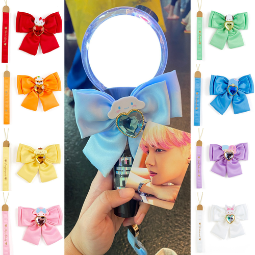Official Sanrio Japan TXT SKZ Lightstick Ribbon Bow and Strap Set Kpop ...