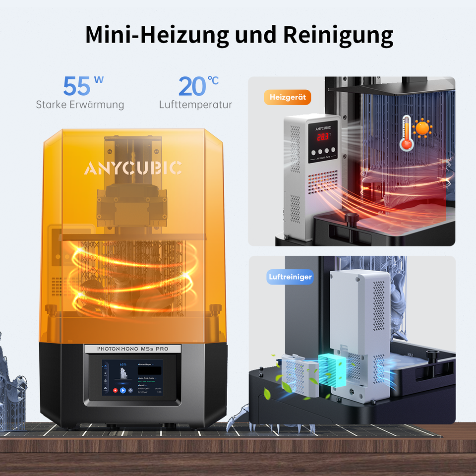 ANYCUBIC Photon Mono M5s Pro 10,1" 14K HD LCD SLA Cure Resin 3D Drucker ...