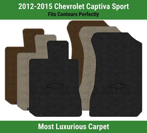 Lloyd Luxe Front Mats for '12-15 Captiva Sport w/Black Outline Chevy ...