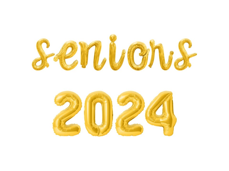 SENIORS 2024 Cursive Letter Balloon Banner - Graduation Party Supply ...