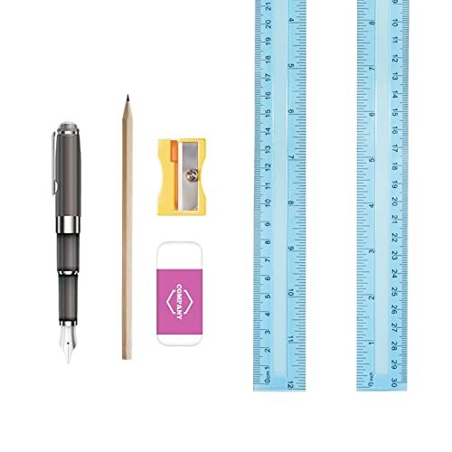 30 Pack Clear Plastic Rulers 12 InchTransparent Assorted Color Metric ...