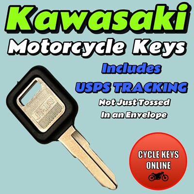 1979 to 1998 Kawasaki Motorcycle ATV keys Cut by Code key codes Z5251 ...